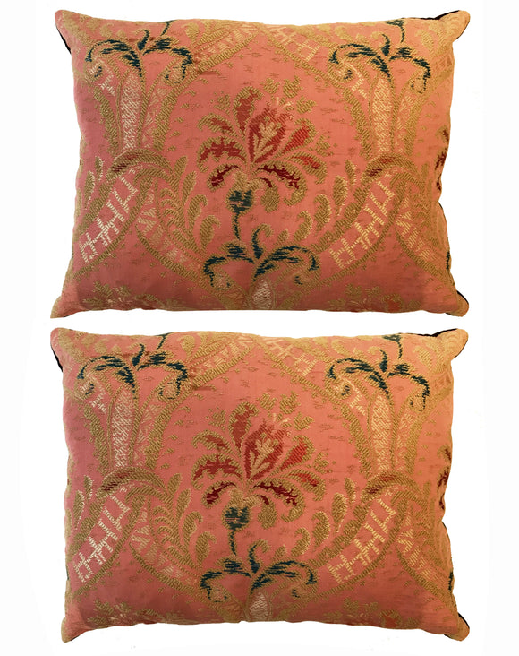 Pair of 18th Century French Brocade Pillow – Tapestry Source